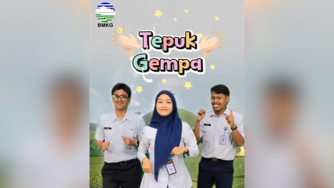 Usai Tepuk Sakinah, Kini Viral Tepuk Gempa versi BMKG, Begini Liriknya